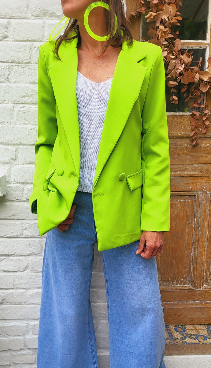 Blazer vert fluo – La Penderie
